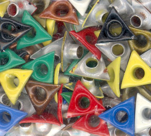 EyeLets Etc 1/8 Inch Top Painted Triangle Shaped Eyelets Assortment ...