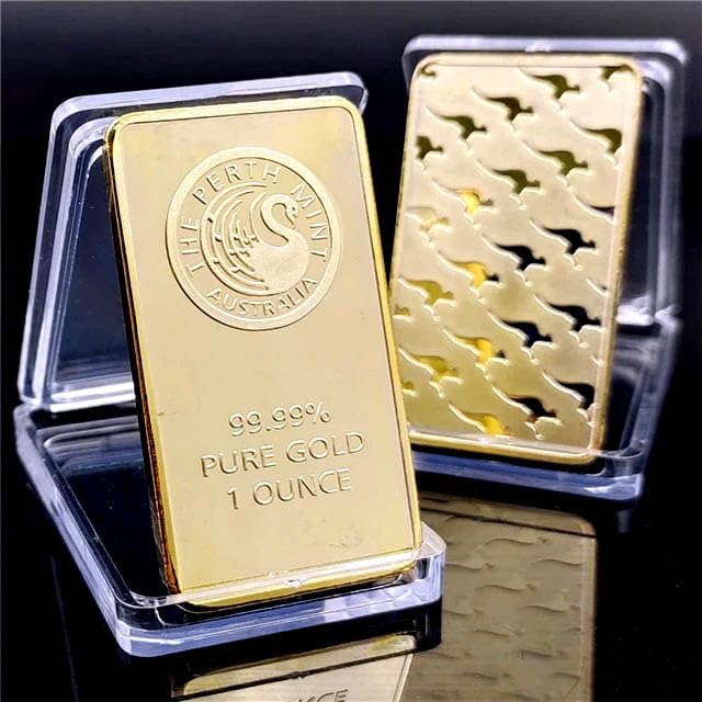 GOLD MINT Australia Kangaroo 1Oz 24kt Gold Plated Perth Mint Replica ...