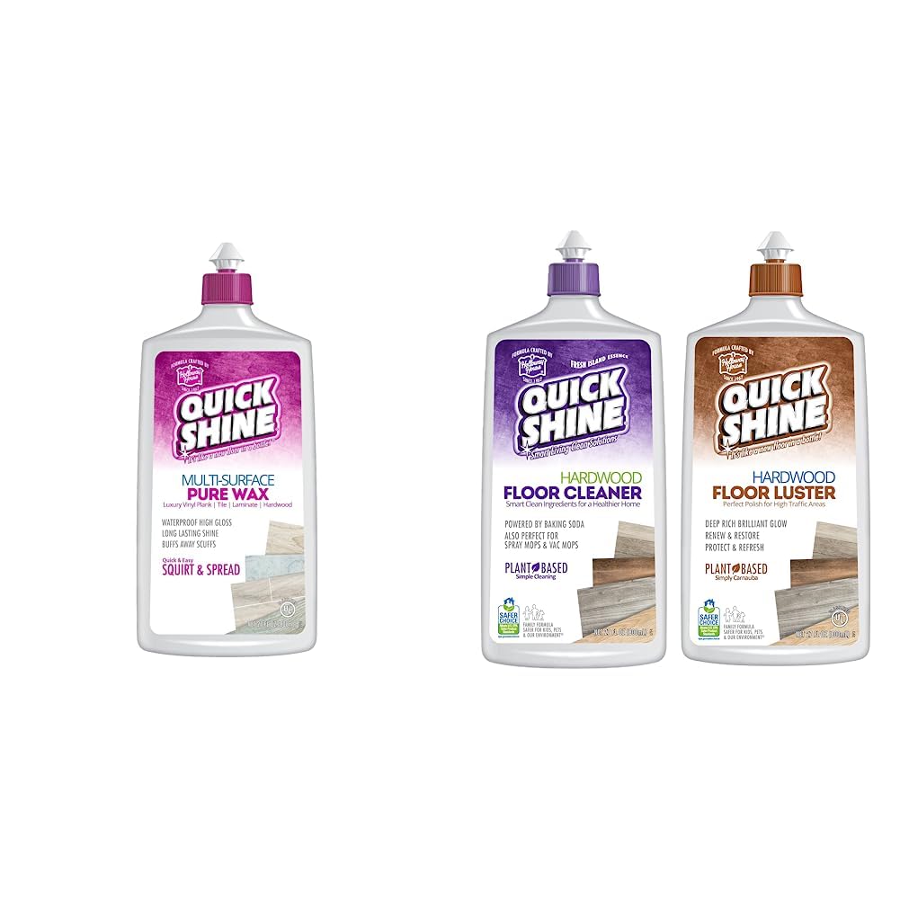 Amazon.com: Quick Shine Pure Floor Wax (27oz) Hardwood Floor Cleaner ...