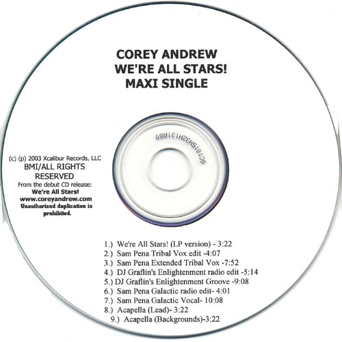 Play We're All Stars! Maxi Single by Corey Andrew on Amazon Music