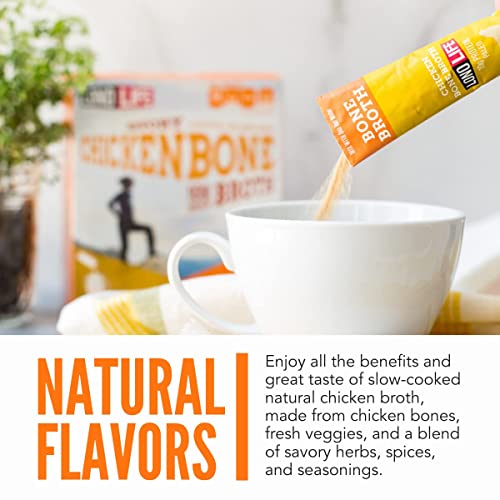 Snapklik.com : LonoLife Low-Sodium Chicken Bone Broth Sticks: 10g Protein