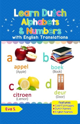 Learn Dutch Alphabets & Numbers: Black & White Pictures & English ...