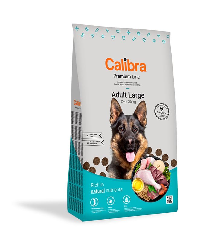 Calibra Premium Line Adult Large Over 30kg Complete & Balanced Dog Food ...