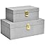 Amazon.com: DECOR4SEASON Faux Shagreen Leather Decorative Storage Boxes ...