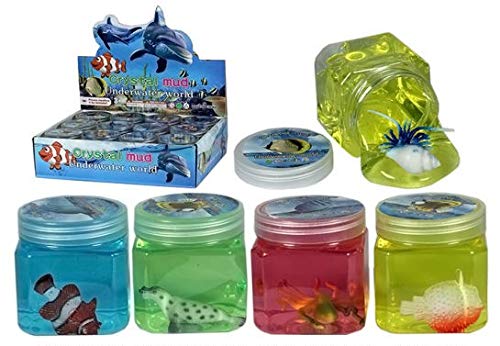 Buy TITATO (Pack of 4) Bubble Making Crystal Clear Jelly Slime with ...