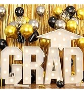 Amazon.com: HILAVO Grad Marquee Letters 3FT for 2025 Graduation ...