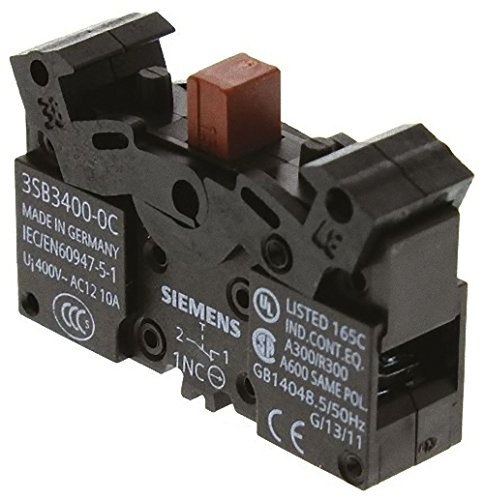 Siemens 3SB3400-0C Actuator-/Indicator Component Block with 1 Contact ...