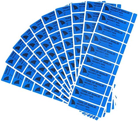 Amazon.com : RLSYM 100Pcs Tamper Evident Security Labels 1x2 inch Red ...