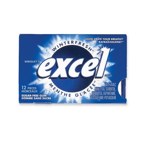 Excel Wrigley's Winterfresh Sugar-Free Gum,12 Pieces,0.59 Oz,16.8 G ...
