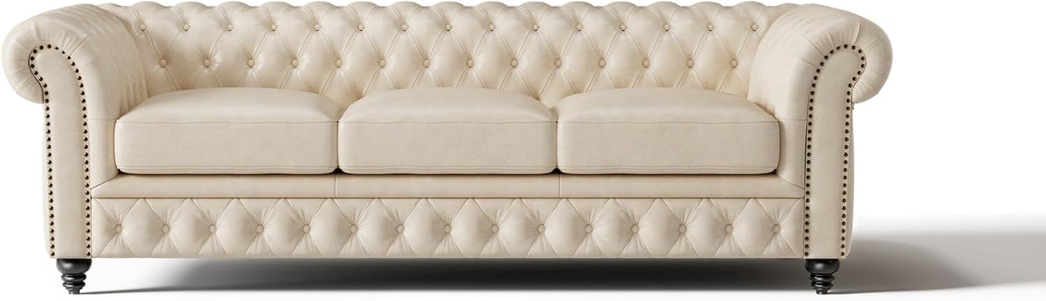 Amazon.com: Valencia Parma Chesterfield 3 Seater Sofa 82" | Premium ...