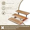 Amazon.com: WILDMOS 3 Tier Cupcake Stand. Wood 3 Tier Serving Tray for ...
