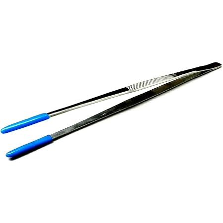 Amazon.com: 12 Inch Tweezer with PVC Rubber Tips Coated Straight Flat ...
