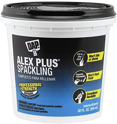 DAP INC 18746 Alex Plus Quart Spackling, 32 oz, White - Amazon.com