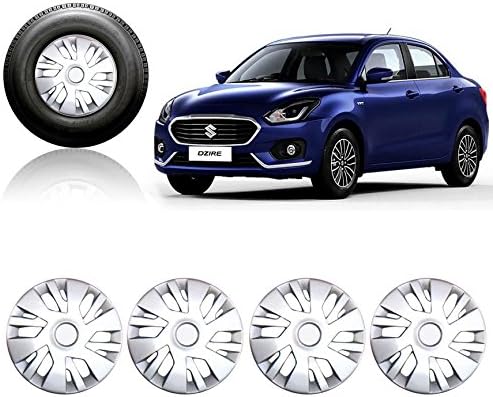 Auto Pearl Car Full Caps 14inch Silver Wheel Cover for Maruti Suzuki ...