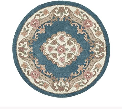 eRugs Large Traditional Original Classic Aubusson Floral 100% Wool Hand ...