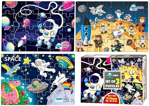 Buy FunBlast Jigsaw Puzzles for Kids, Astronaut Space Jigsaw Puzzles ...