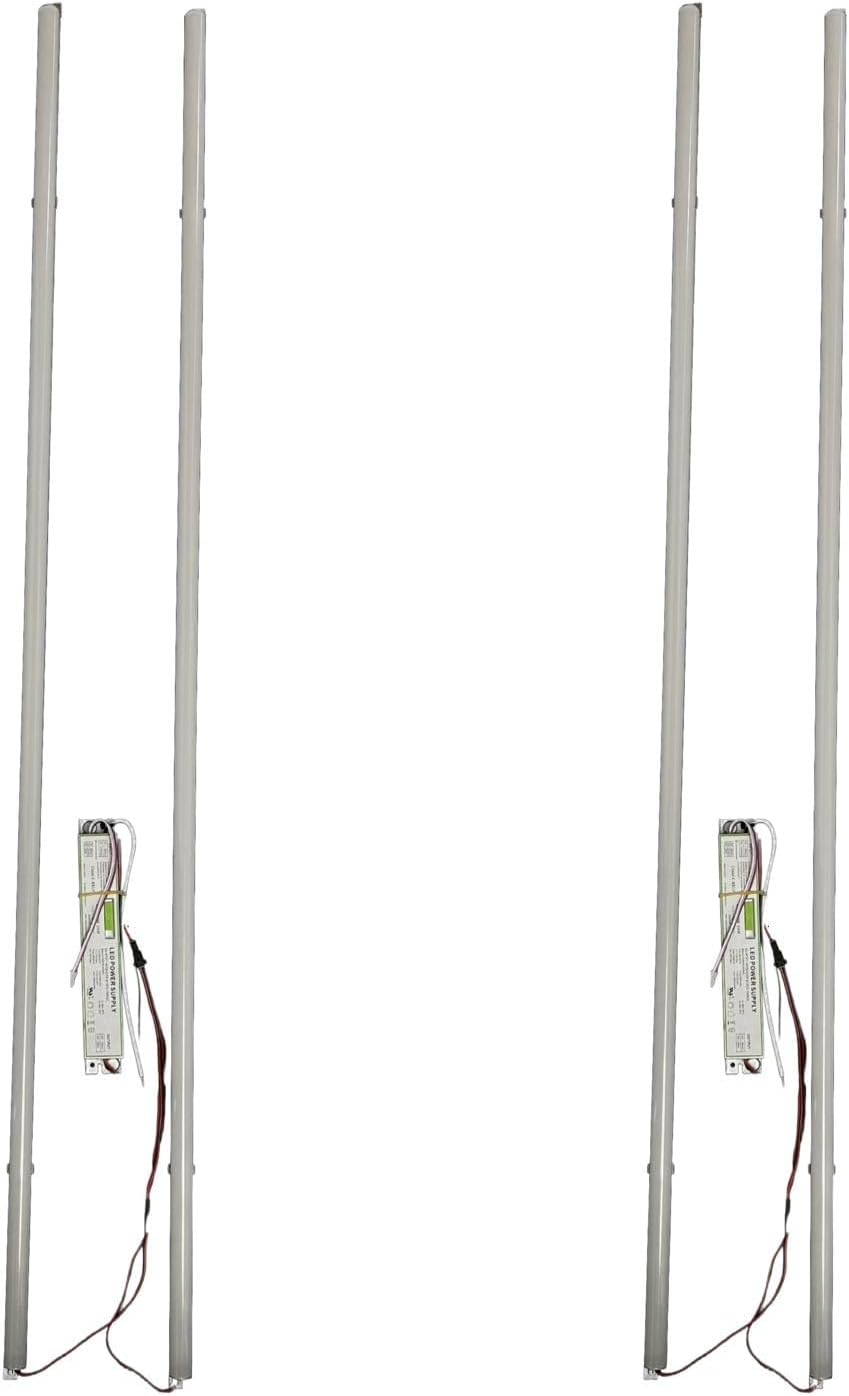 E2 LIGHTING Retrofit Kit 4ft LED 40W, Magnetic Linear Strip ...