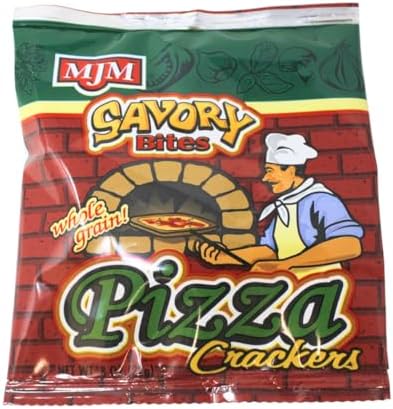 Amazon.com: MJM Savory Bites Whole Grain Pizza Cracker - Case of 25 ...