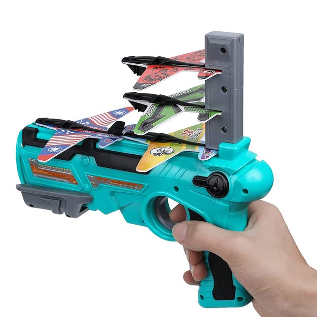 Techking Airplane Launcher Gun Toy With Foam Glider Planes,Indoor ...