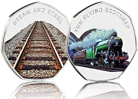 The Commemorative Coin Company THE FLYING SCOTSMAN Fine Silver & 24ct ...