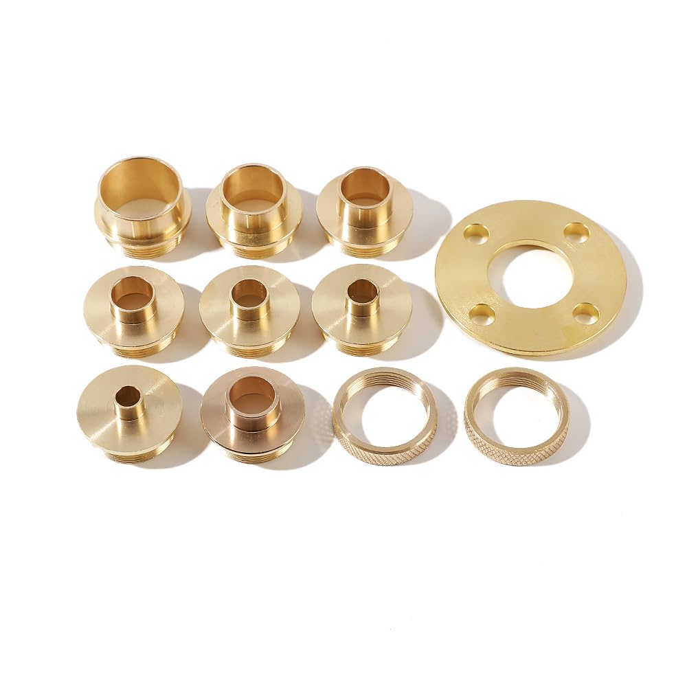 Snapklik.com : Wenzhon Router Template Guides Set - 11Pcs Brass Router ...