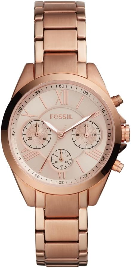 Fossil Fashion Analog Rose Gold Dial Women's Watch-BQ3036 Stainless ...