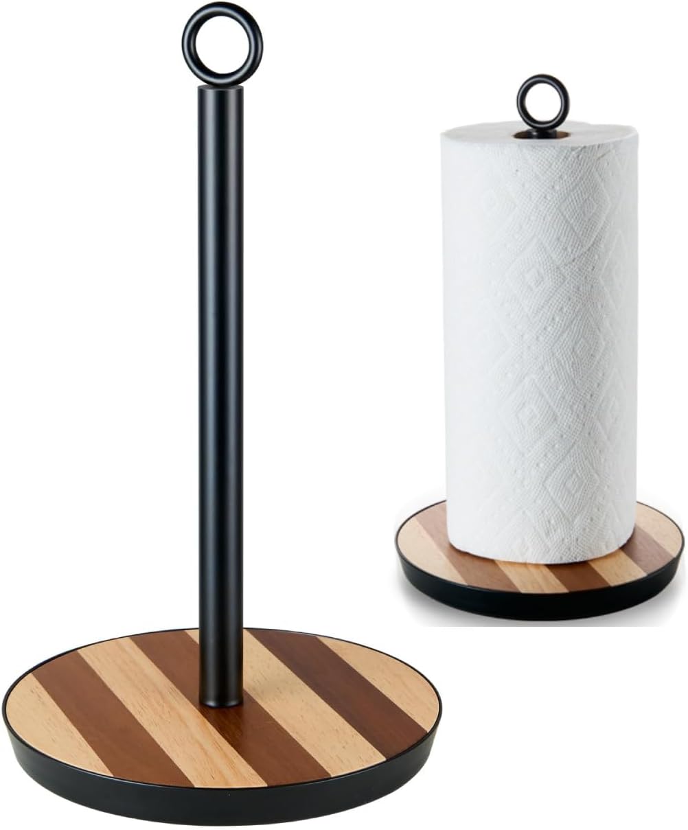 Amazon.com - Baderke 2 Pcs Paper Towel Holder Countertop with Weighted ...