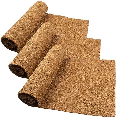 Fengaim Natural Coco Liner Roll, 3 Rolls 1m*0.3m/40" x 12" Coconut ...