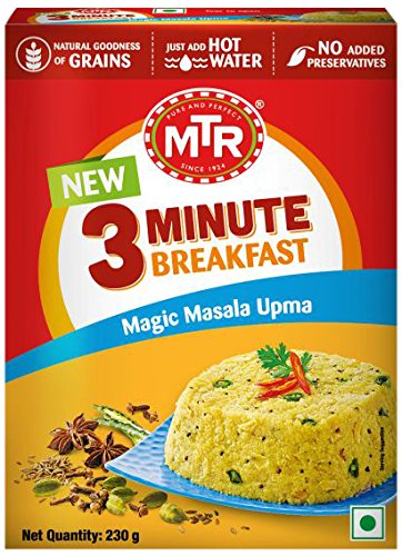 MTR 3 Minute Breakfast Magic Masala Upma Box, 230g : Amazon.in: Grocery ...