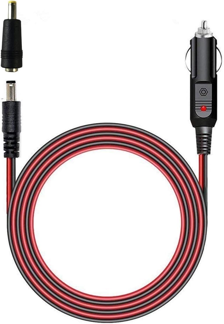 Amazon.com: 12V-24V DC Car Charger Auto Power Supply Cable - DC 5.5mm x ...