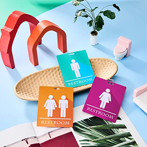 Restroom Key Tags Restroom Pass Keychains Unisex Restroom Keychain or ...