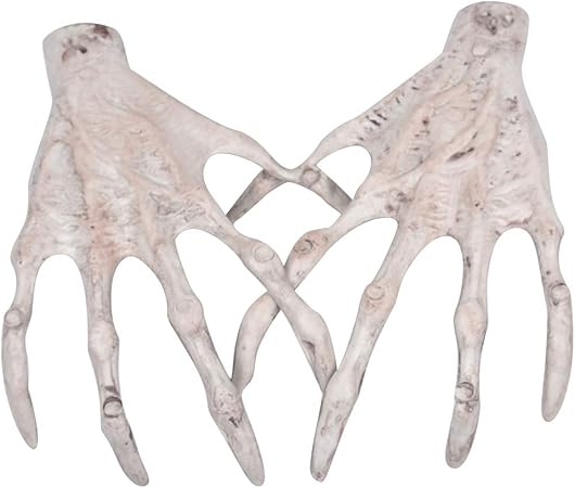 Amazon.com: XONOR Halloween Witch Skeleton Hands - 1 Pair Realistic ...