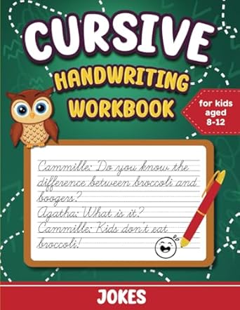 Amazon.com: Cursive Handwriting Workbook for Kids Aged 8-12 | Jokes ...