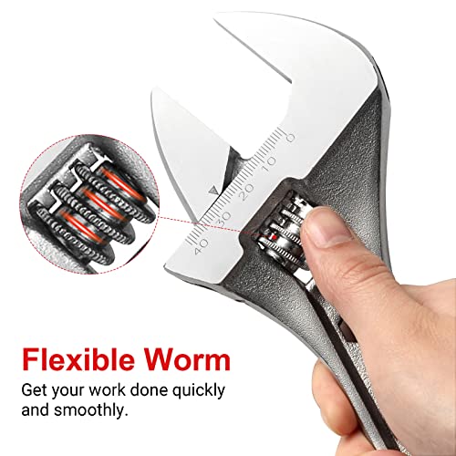 Jetech 12 Inch Adjustable Wrench with Softgrip Handle – Professional ...
