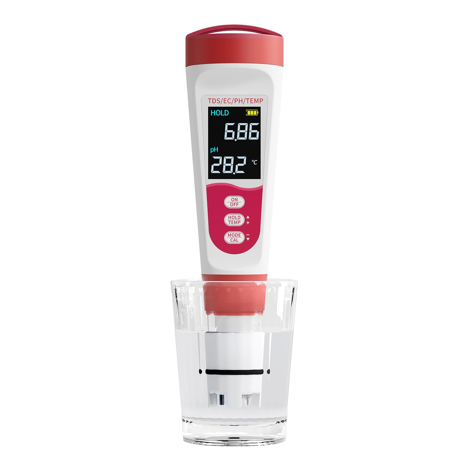 Flysocks pH Meter 4 in 1, Water Quality Tester for pH/TDS/EC ...