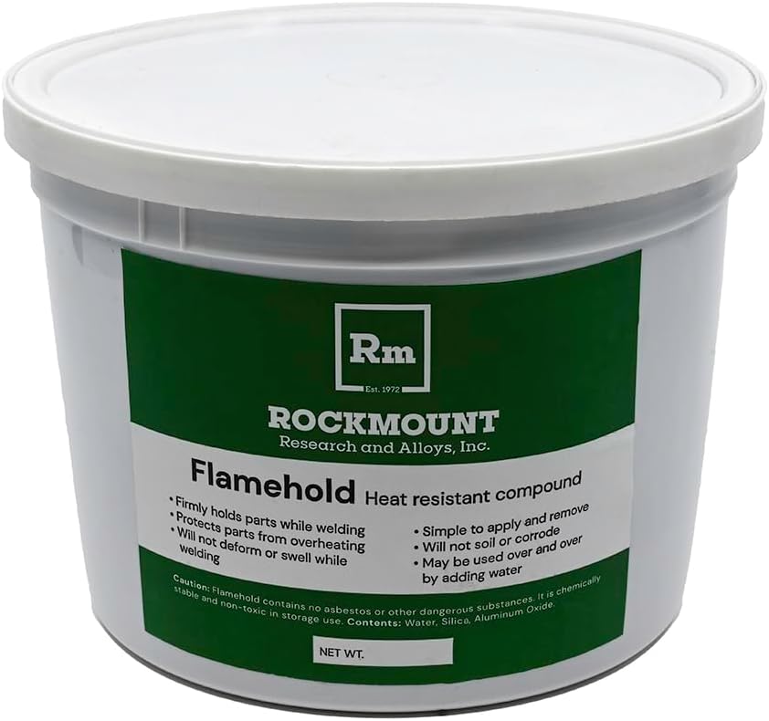 Rockmount Flamehold Heat Resistant Welding Putty – 5 LB Tub : Amazon.ca ...