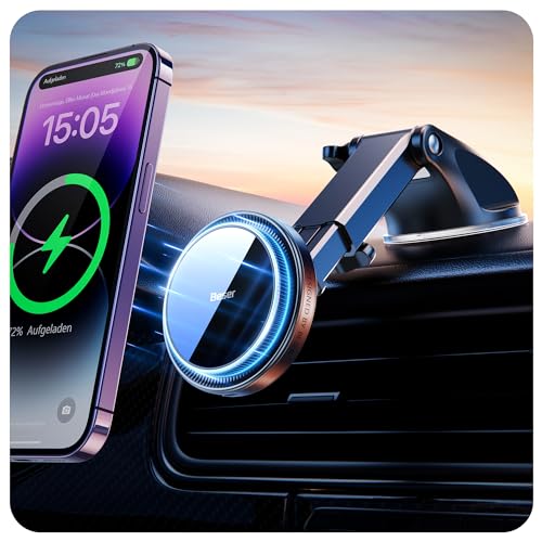 Beser 15W for MagSafe Car Mount Charger, (1.73kg) Magnetic Wireless Car ...