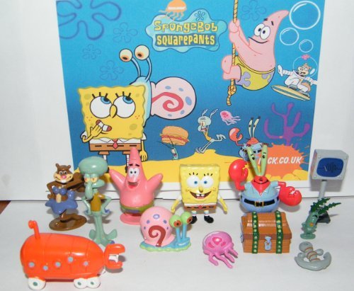 Buy Spongebob and Friends Mini Toy Figure Playset of 12 with Mr. Krabs ...