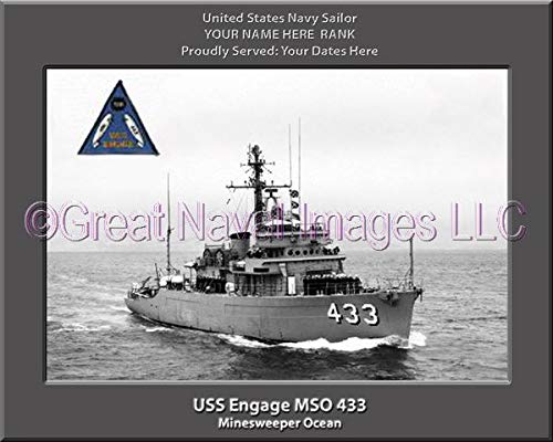 MSO433 USS Engage MSO 433 Canvas Photo Print United States Navy Ship ...