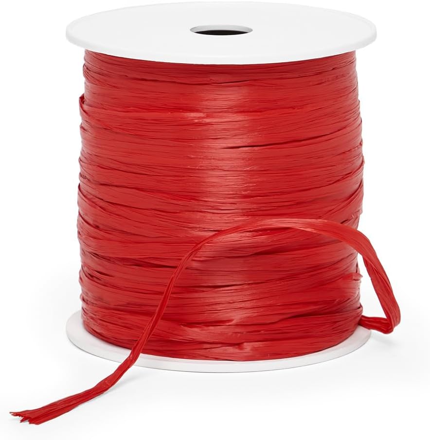 Amazon.com: Berwick Offray Matte Oatmeal Brown Raffia Ribbon, 1/4 ...