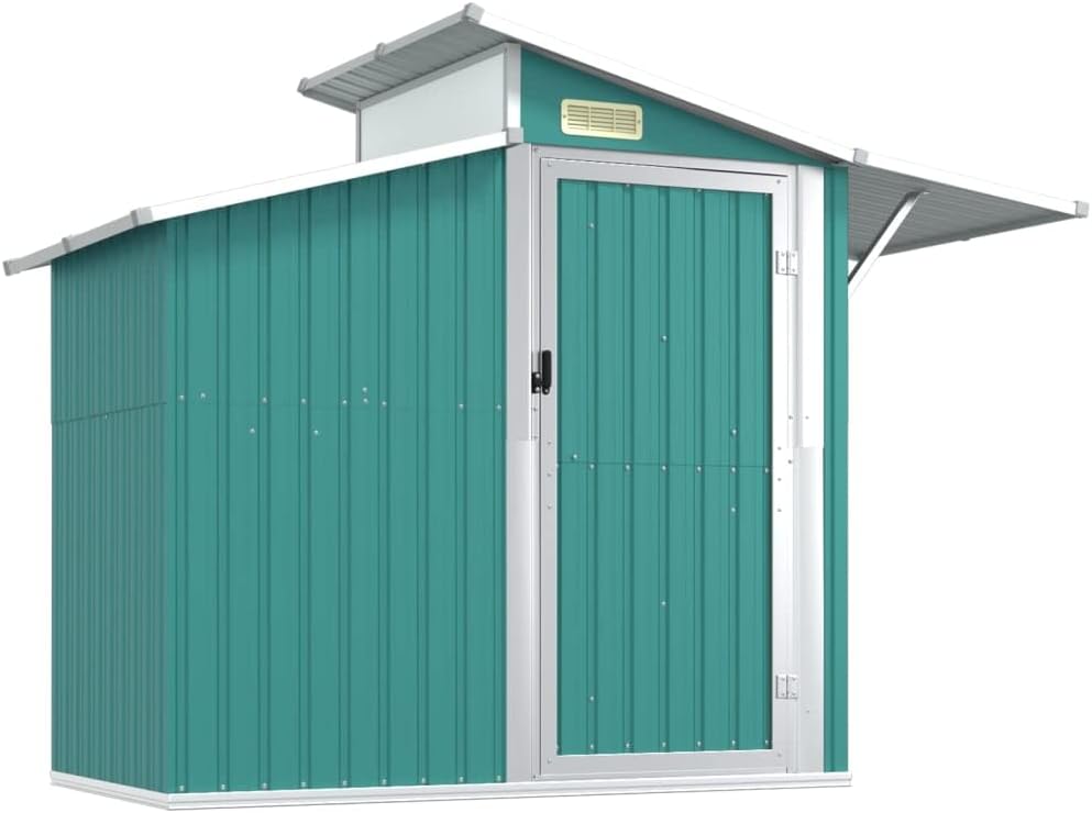 Amazon.com : Gecheer Garden Shed, Galvanized Steel Storage Shed 106.3 x ...