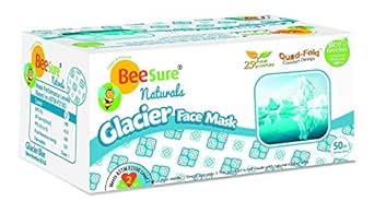BeeSure Naturals Face Mask Glacier Blue (ASTM Level 2) : Amazon.in ...