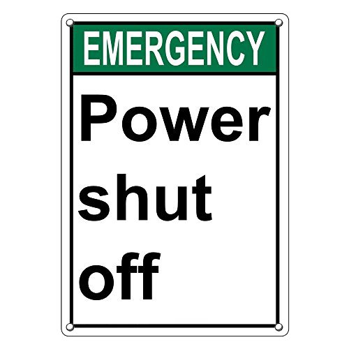Amazon.com: Weatherproof Plastic Vertical ANSI Emergency Power Shut Off ...