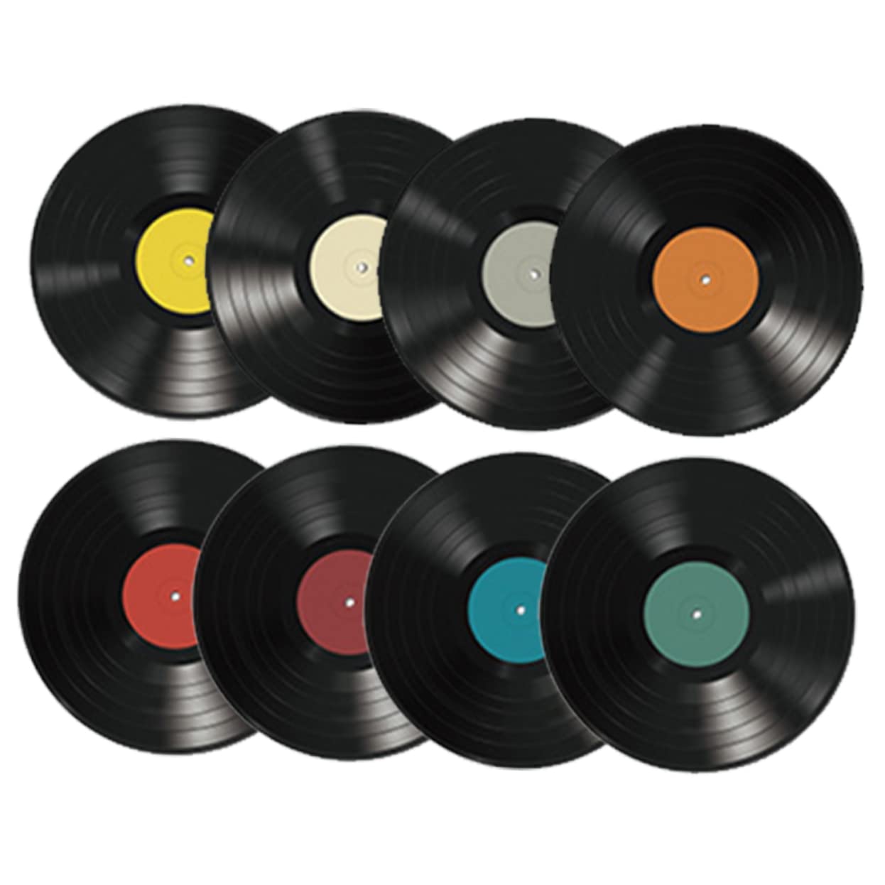LIFKOME 8pcs Vinyl Record Decoration Vintage Decor Adornos Para Decor ...