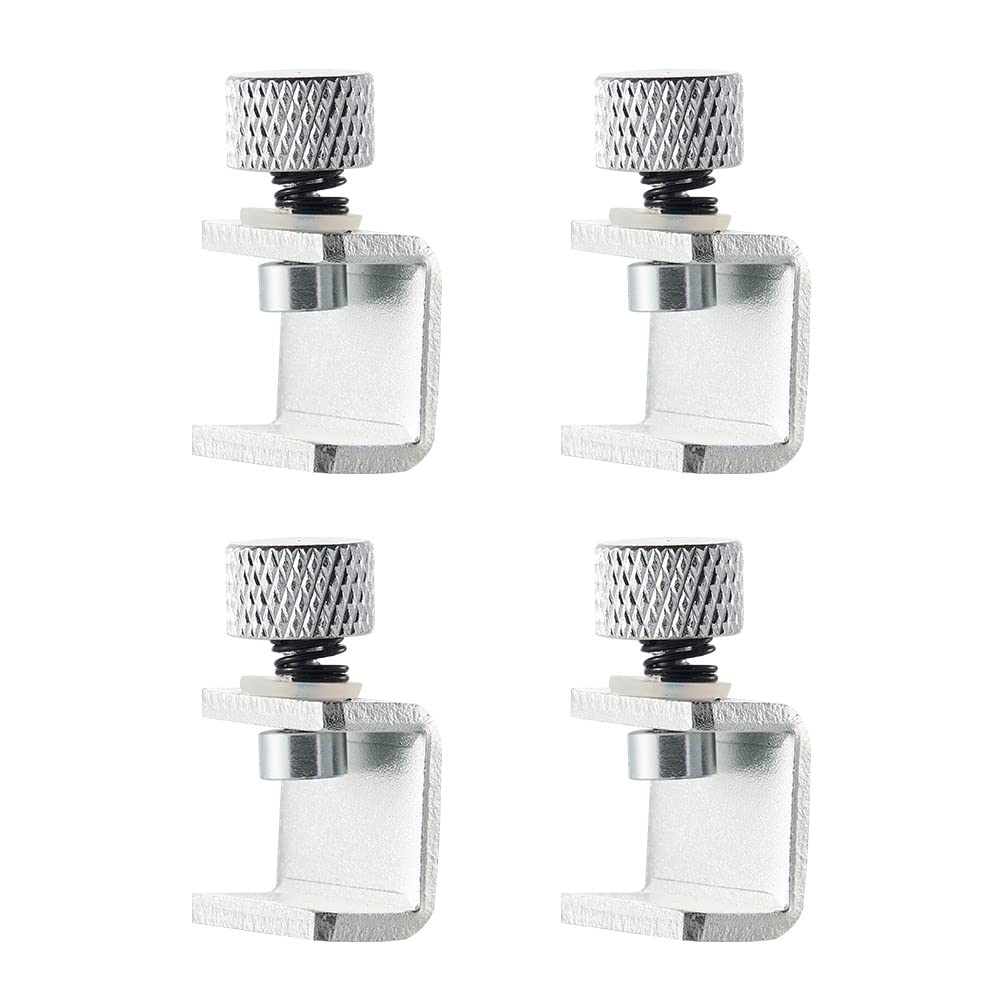 Snapklik.com : 4Pcs 3D Printer Bed Clips Silver, Glass Bed Clips ...