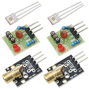 Laser Sensor Module FMHXG 2PCS Non-Modulator Tube Laser Receiver Module ...
