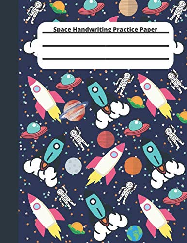 Space Handwriting Practice Paper: 100 Blank Writing Pages For Students ...