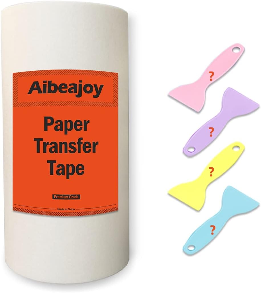 Amazon.com: Transfer Tape for Vinyl 12" x 300' Masking Tape of Paper ...