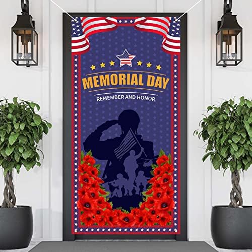 Amazon.com : Memorial Day Door Cover Backdrop Photography 4th of July ...