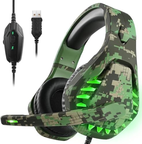 Amazon.com: VersionTECH. Gaming Headset for PS5 PC PS4 Xbox One ...